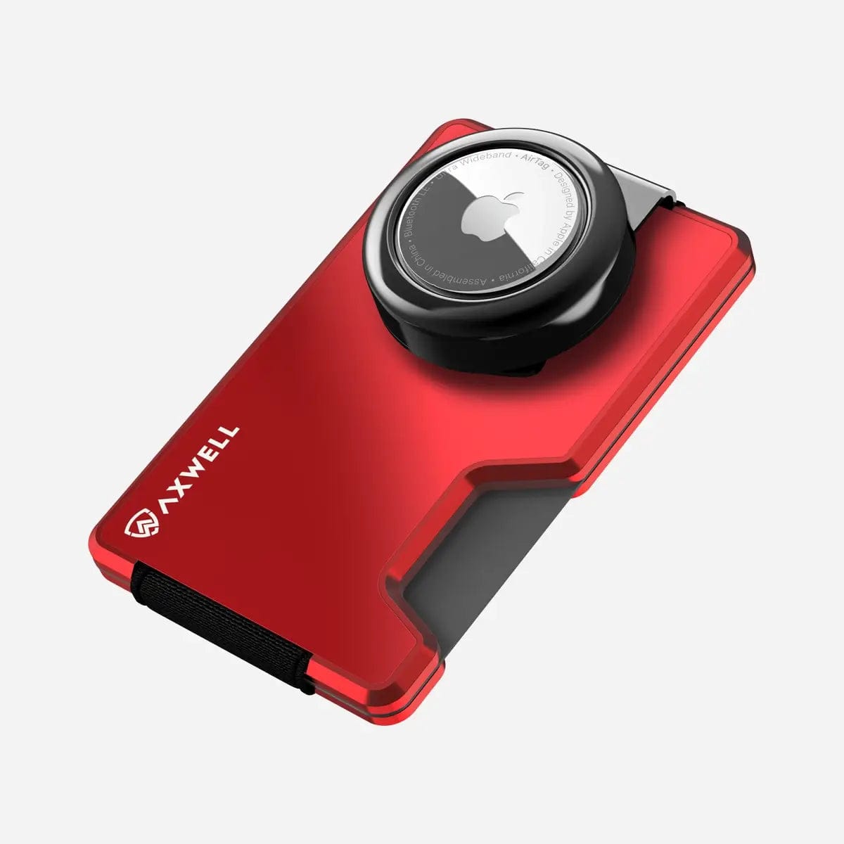 AirTag Money Clip Wallet - Torch Red - Axwell Wallet