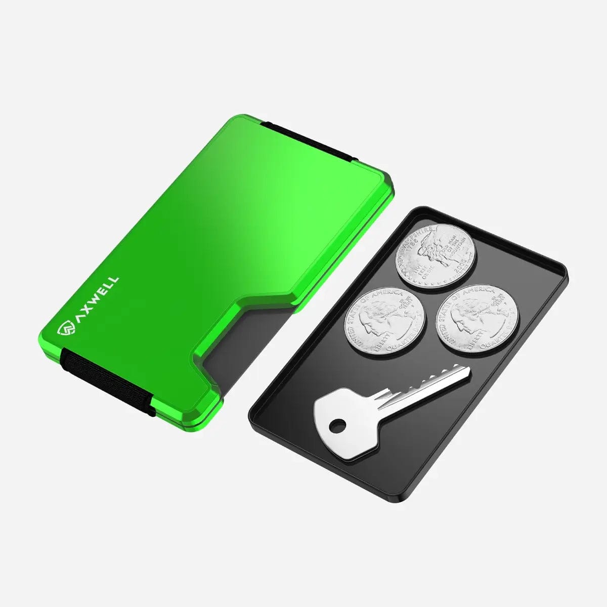 Wallet with Coin Tray - Alien Green - Axwell Wallet