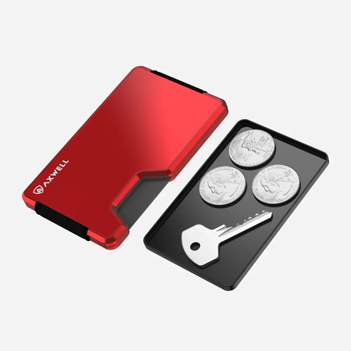 Wallet with Coin Tray - Torch Red - Axwell Wallet